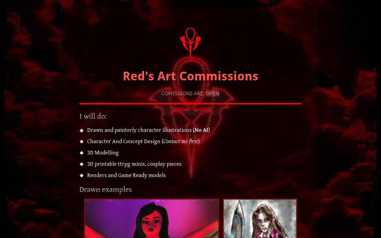 Red's Commission Information